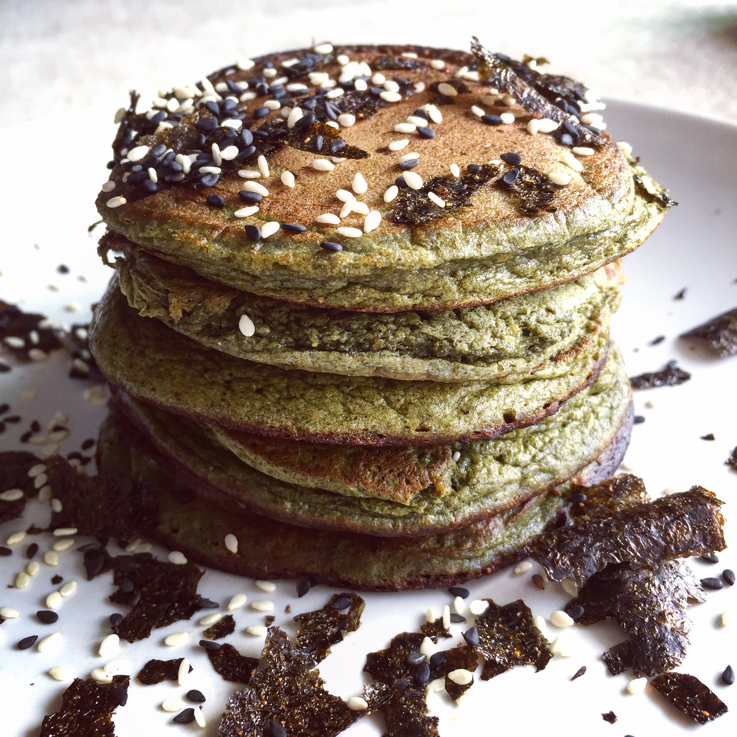 Sesame Matcha Pancakes - FORM Studios